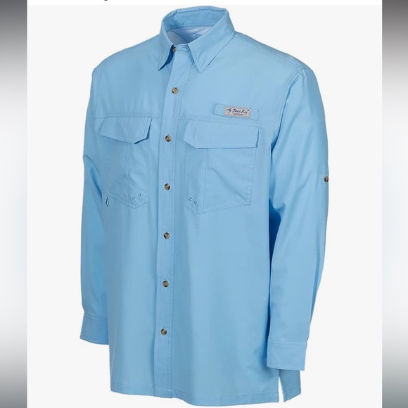 Columbia | Shirts | Bimini Bay Outfitters Ltd Mens Blue Long Sleeve ...